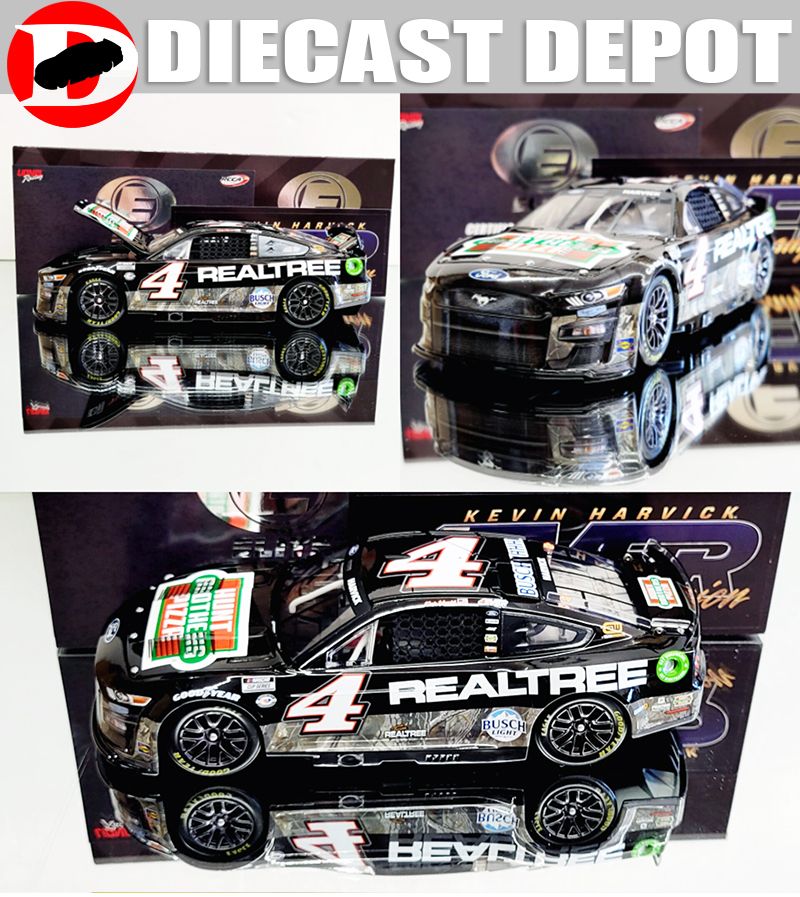 KEVIN HARVICK 2023 HUNT BROTHERS REALTREE BLACK 1/24 ELITE SERIES DIECAST