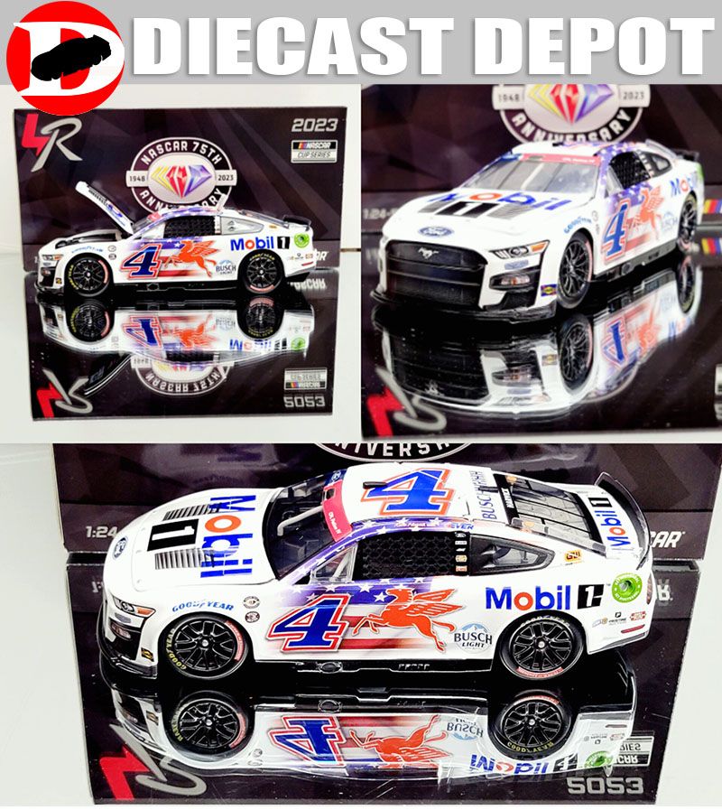 KEVIN HARVICK 2023 MOBIL ONE SALUTES #4 MUSTANG 1/24 ACTION COLLECTOR ...
