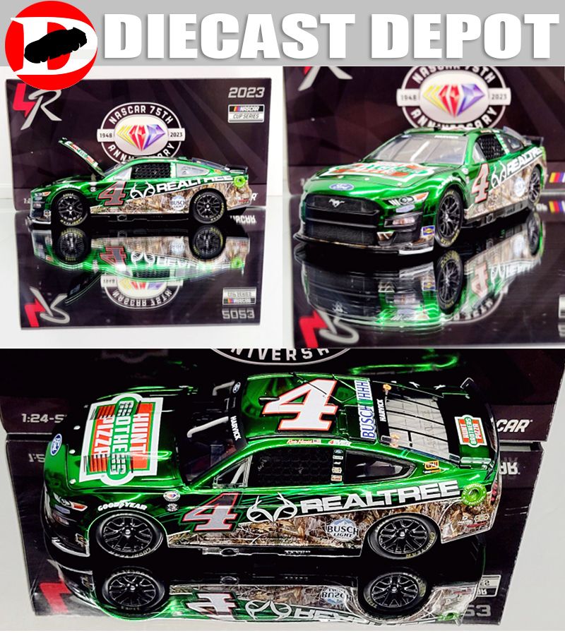 KEVIN HARVICK 2023 REALTREE GREEN/ HUNT BROTHERS PIZZA COLOR CHROME 1/ ...