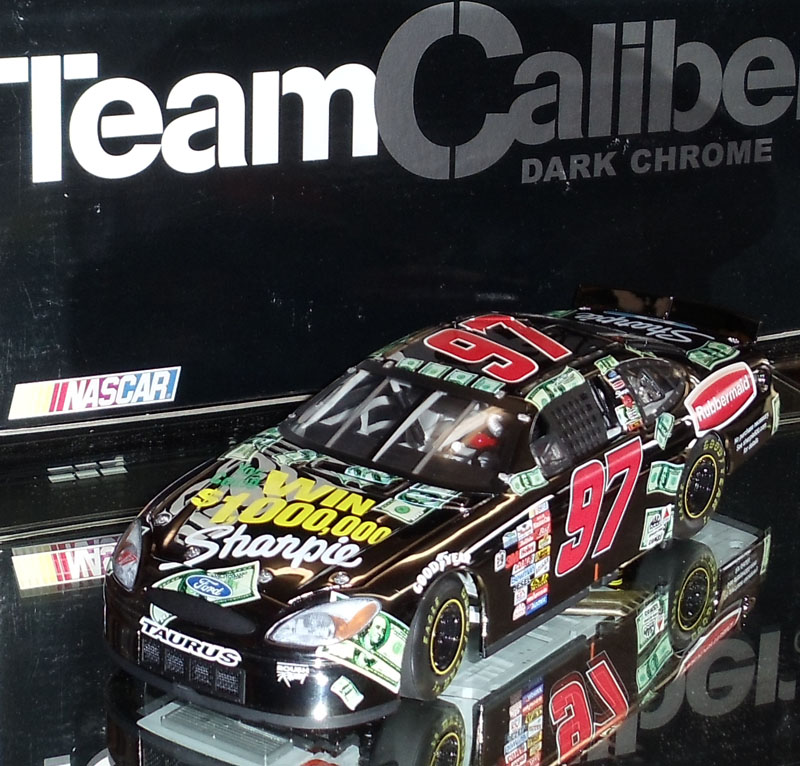 KURT BUSCH 2002 MILLION DOLLAR SHARPIE DARK CHROME 1/24 TEAM CALIBER ...