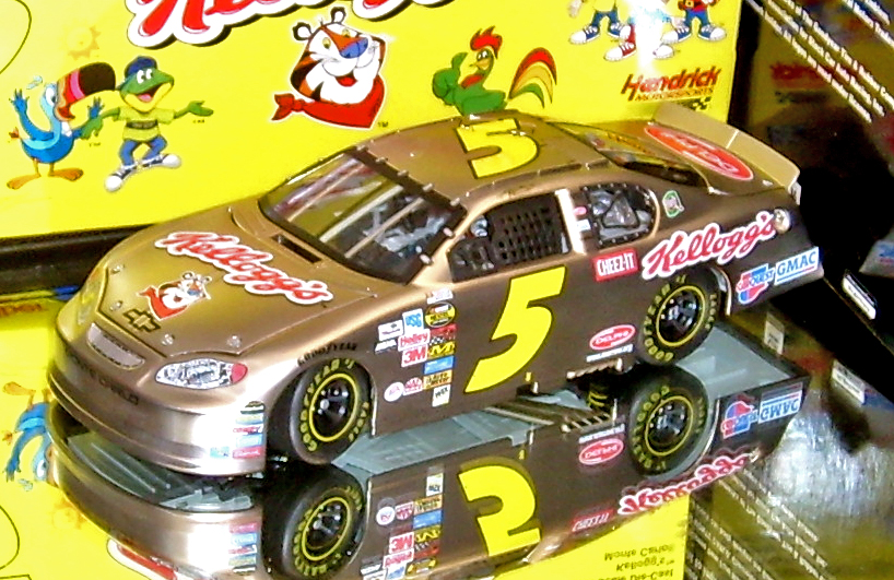 KYLE BUSCH 2005 KELLOG'S ROOKIE CUP CAR NICKEL FINISH 1/24 TEAM CALIBER ...