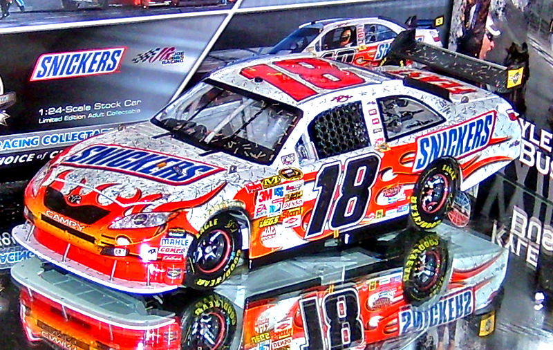 KYLE BUSCH 2008 SNICKERS ATLANTA FLAMES RACED VERSION * BURNOUT BLOWN ...