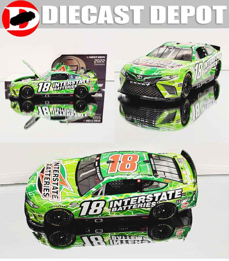 KYLE BUSCH 2022 INTERSTATE BATTERIES #18 NEXT GEN TOYOTA 1/24 ELITE SERIES