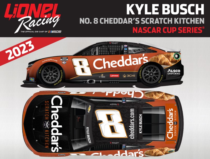 KYLE BUSCH 2023 CHEDDARDS #8 NEXT GEN CAMARO 1/24 ACTION COLLECTOR ...