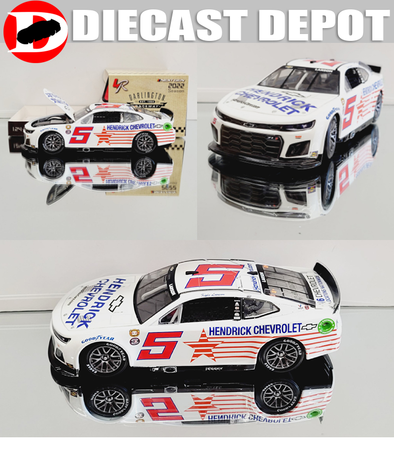 KYLE LARSON 2022 RETRO DARLINGTON THROWBACK HENDRICK CHEVROLET #5 ...