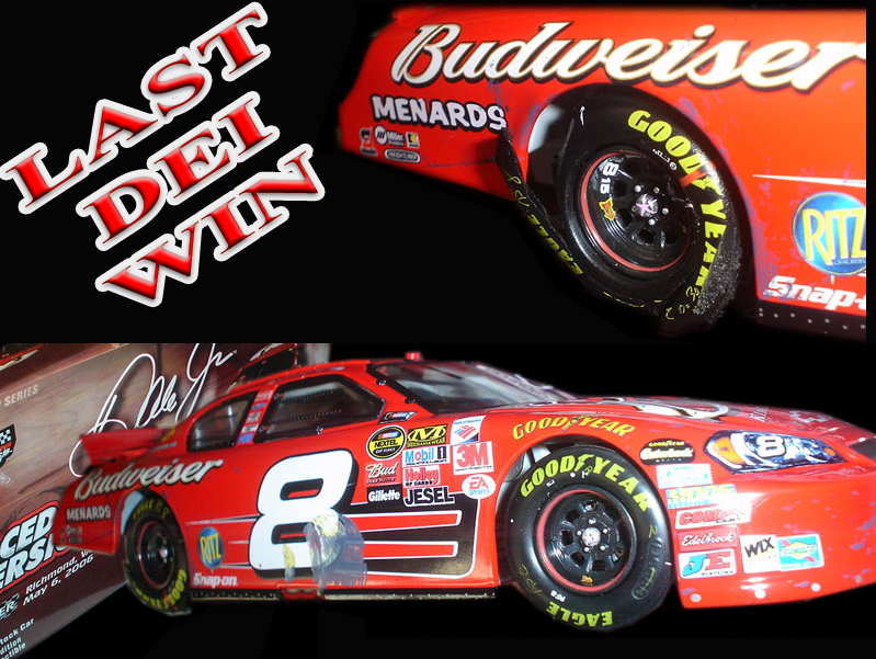 *LAST DEI VICTORY* DALE EARNHARDT JR 2006 RICHMOND WIN BURNOUT RACED ...