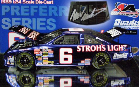 MARK MARTIN 1989 STROH'S LIGHT COLOR CHROME 1/24 MOTORSPORTS AUTHENTICS ...
