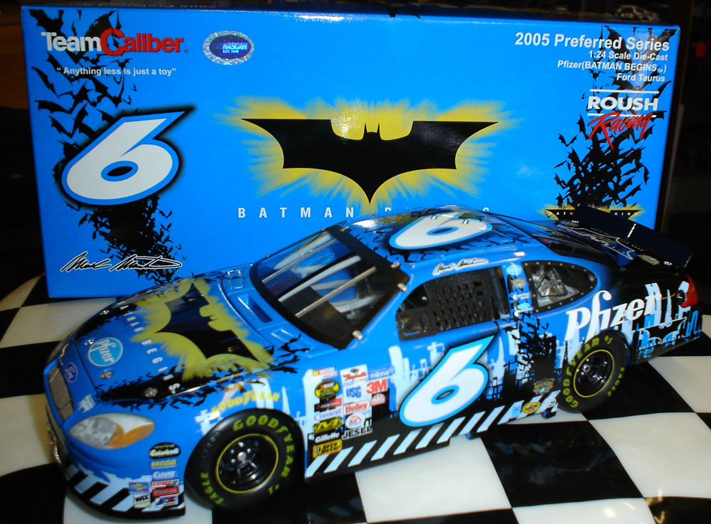 MARK MARTIN 2005 BATMAN BEGINS 1/24 TEAM CALIBER PREFERRED