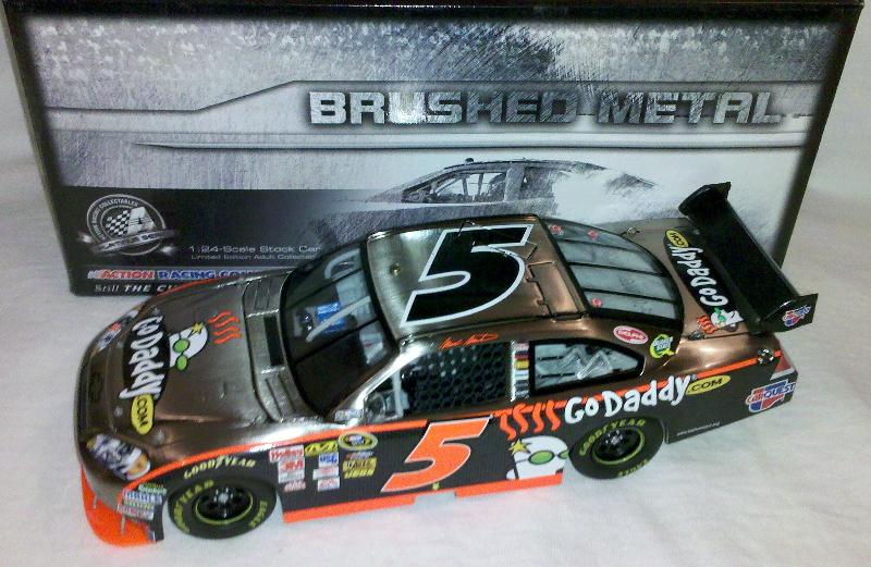 MARK MARTIN 2010 GODADDY BRUSHED METAL 1/24 ACTION