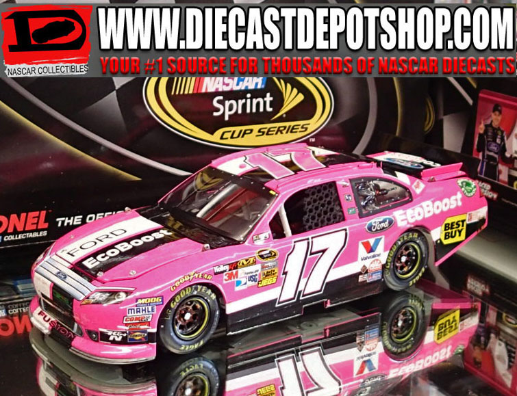 AUTOGRAPHED MATT KENSETH 2012 TALLADEGA RACED WIN PINK ECOBOOST 1/24 ACTION
