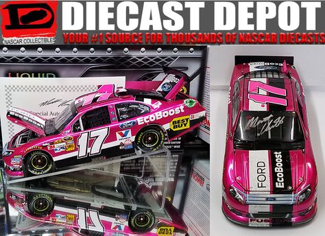AUTOGRAPHED MATT KENSETH 2012 TALLADEGA WIN RACED VERSION PINK FORD ...