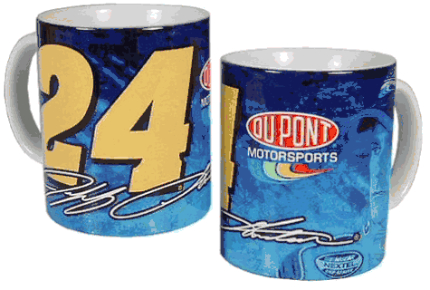 NASCAR COFFEE MUGS - Dale Earnhardt Jr, Jeff Gordon, and more