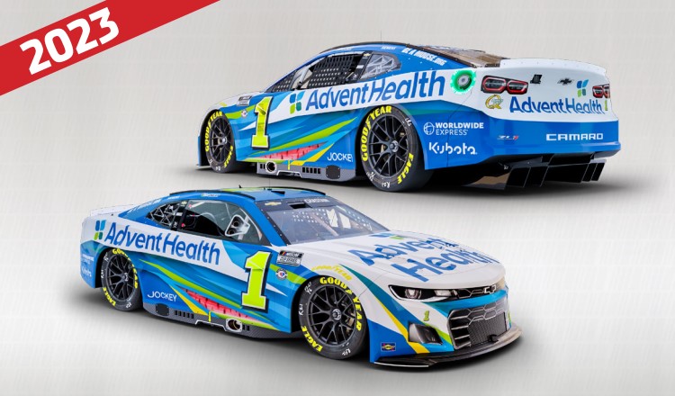 ROSS CHASTAIN 2023 ADVENT HEALTH COLOR CHROME 1/24 ACTION COLLECTOR ...