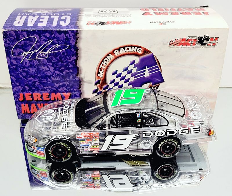 JEREMY MAYFIELD 2002 DODGE CLEAR CAR 1/24 ACTION