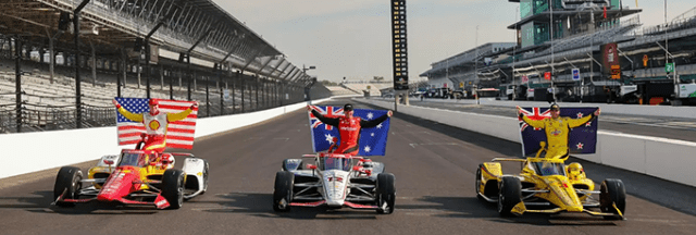 TEAM PENSKE 2024 INDIANAPOLIS 500 FRONT ROW 3-CAR SET 1/64 GREENLIGHT ...