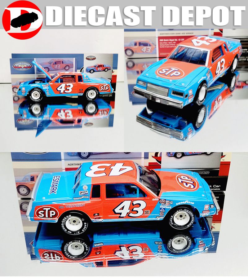 RICHARD PETTY 1981 NORTH WILKEBORO WIN RACED VERSION #43 PONTIAC 1/24 ...