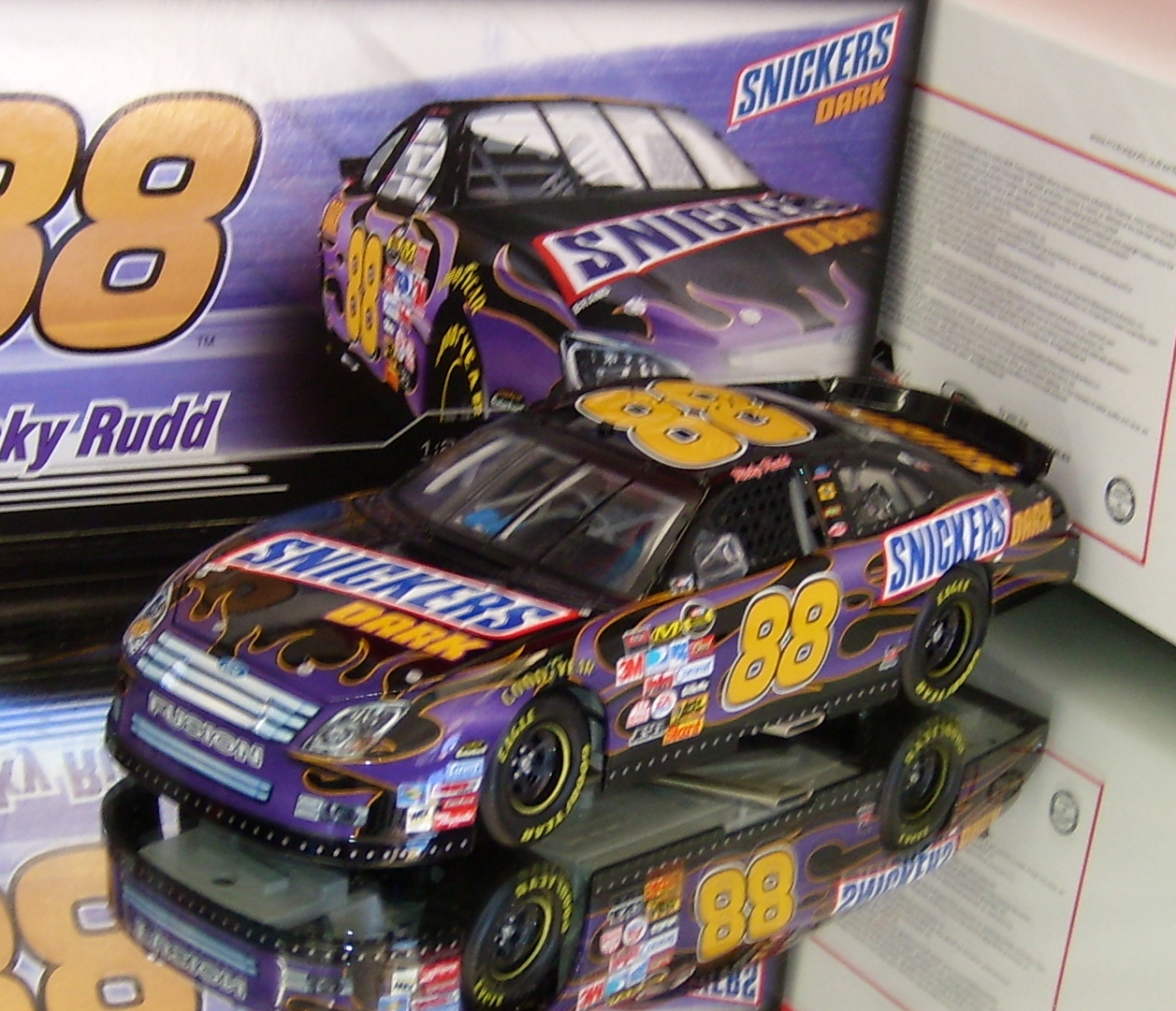 RICKY RUDD 2007 SNICKERS DARK 1/24 MOTORSPORTS AUTHENTICS