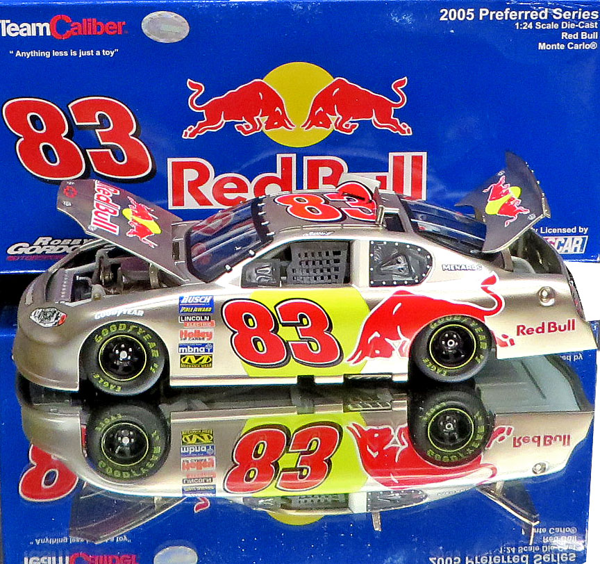 ROBBY GORDON 2005 RED BULL NICKEL-FINISH 1/24 TEAM CALIBER PREFERRED
