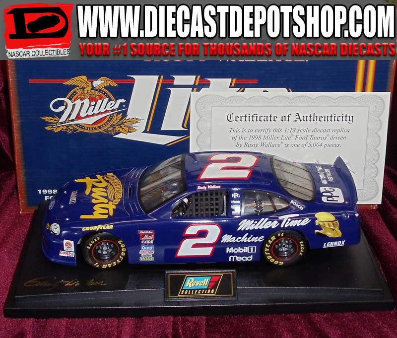 RUSTY WALLACE 1998 MILLER LITE "ADVENTURES OF RUSTY" 1/18 REVELL
