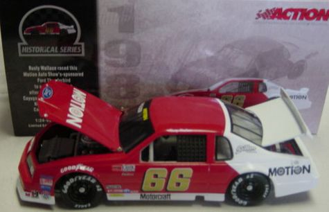 RUSTY WALLACE #66 MOTION 1985 THUNDERBIRD NASCAR ACTION DIECAST