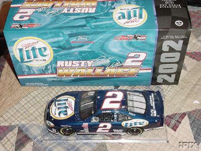 RUSTY WALLACE MILLER 2002 NASCAR ACTION DIECAST