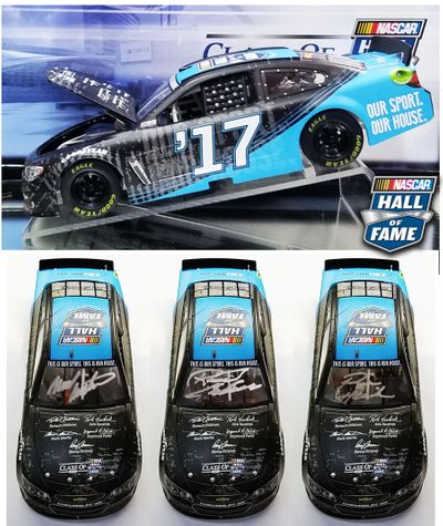 SET OF 3 AUTOGRAPHED AUTOGRAPHED NASCAR HALL OF FAME CLASS OF 2017 CARS ...