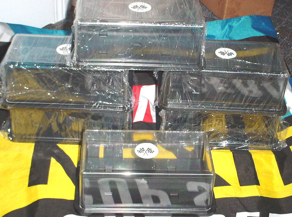 Six Pack of Single Car Display Cases