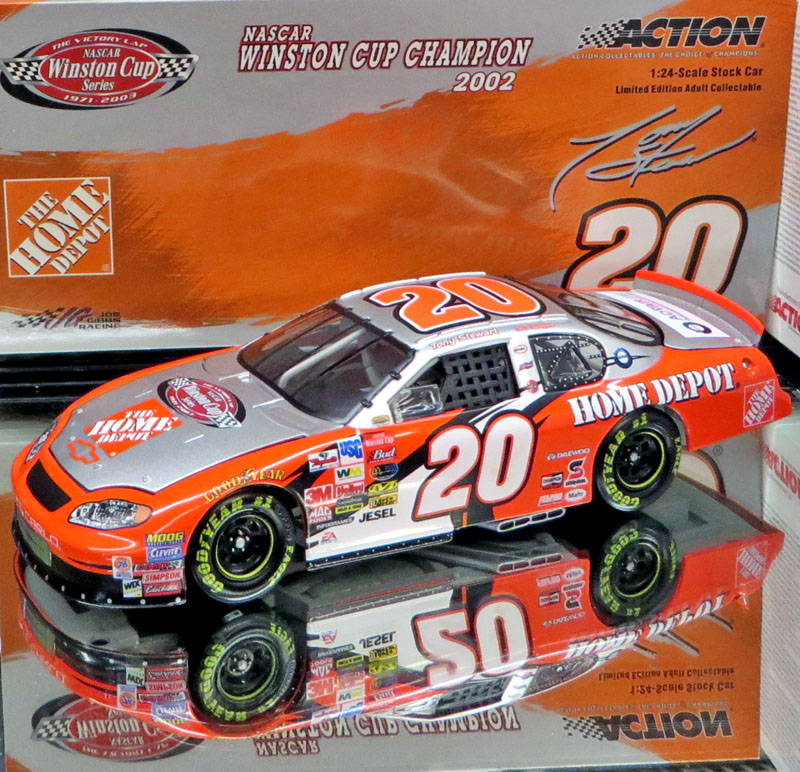 TONY STEWART 2003 VICTORY LAP HOME DEPOT 1/24 ACTION NASCAR DIECAST