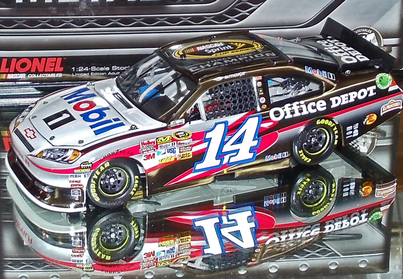 TONY STEWART 2011 MOBIL ONE CHAMPIONSHIP BRUSHED METAL 1/24 ACTION