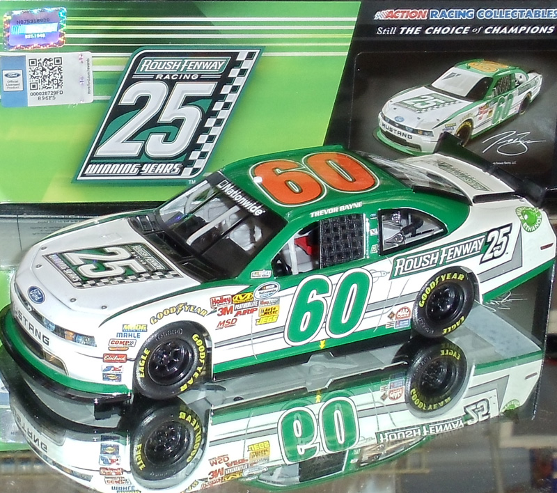 TREVOR BAYNE 2012 ROUSH FENWAY RACING 25TH ANNIVERSARY 1/24 ACTION
