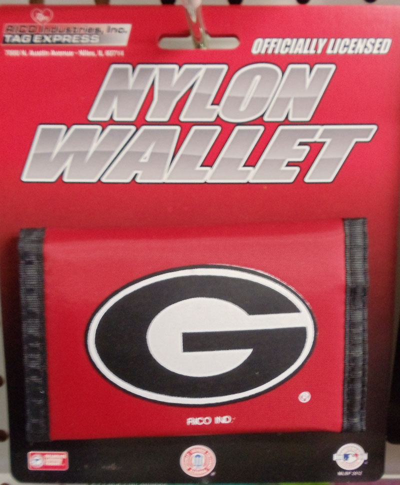 UNIVERSITY OF GEORGIA BULLDOGS TRI-FOLD NYLON WALLET