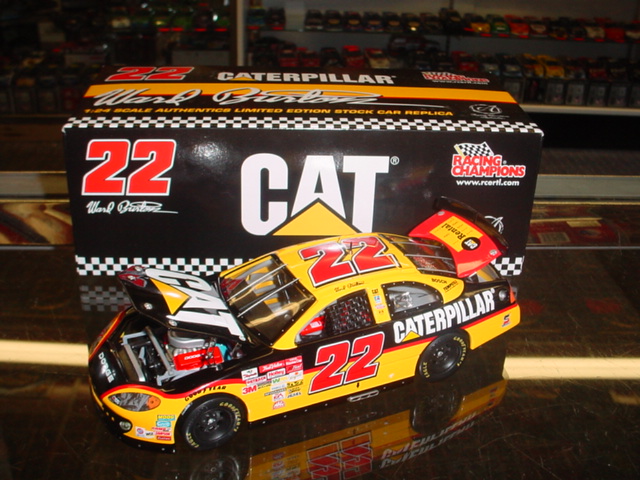 WARD BURTON 2003 CATERPILLAR 1/24 SCALE DIECAST NASCAR BY RACING CHAMPIONS
