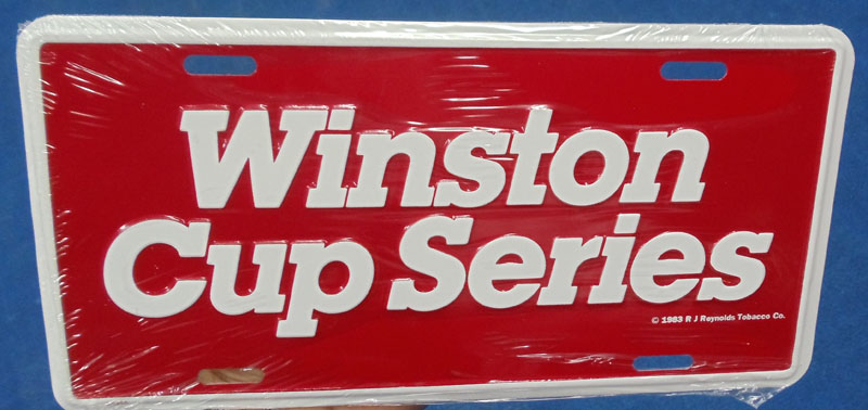WINSTON CUP SERIES LICENSE PLATE from 1983