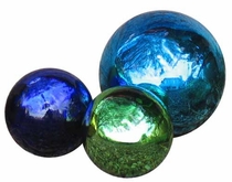 Hand-Blown Glass Gazing Balls and Garden Globes for Home or Garden Decor