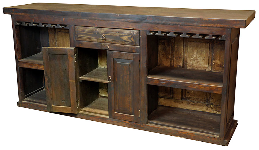 Mexican Rustic Wood Bar
