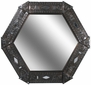 Natural Tin Chinese Hexagonal Mirror|Mexican Mirrors