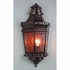 Aged Tin & Glass Colonial Wall Sconce