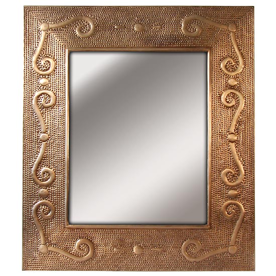 Aged Tin Simple Mirror