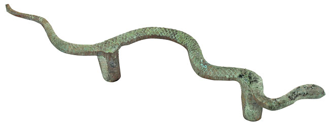 Bronze Patina Snake Drawer Pull - Set of 2