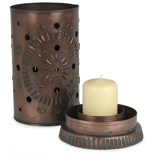 Extra Large Aged Tin Mexican Luminaria