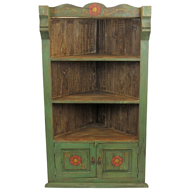 Green corner cabinet store