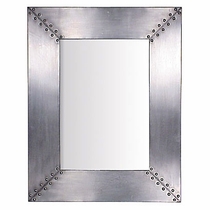 Natural punched tin mirrors handcrafted in Mexico