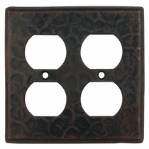 Hammered Copper Switchplates and Outlet Covers