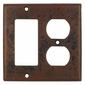 Hammered Copper Toggle and Outlet Cover Plate