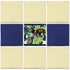 Hummingbird and Flower Talavera Tile - PP2193 - 15 Tiles