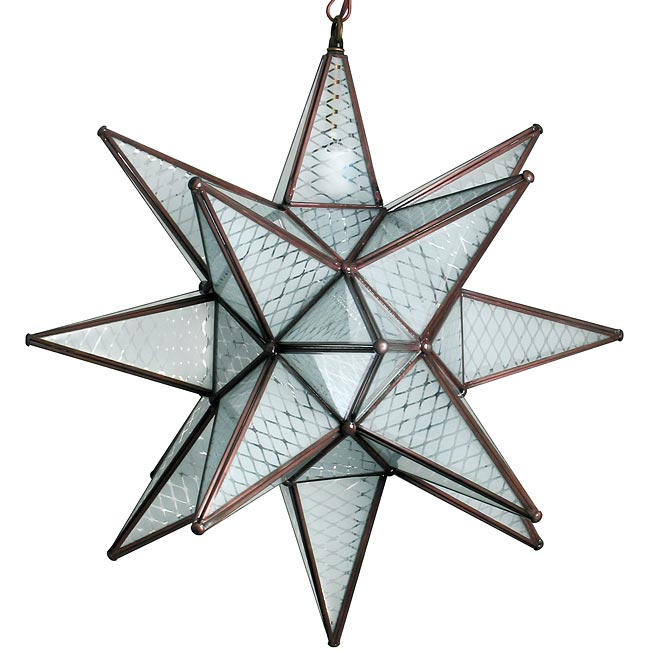 Maya Frosted Glass Star Light - Large
