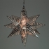 Large Natural Punched Tin Star Light
