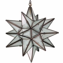 Mexican Hanging Star Lights - Punched Tin Moravian Star Fixtures