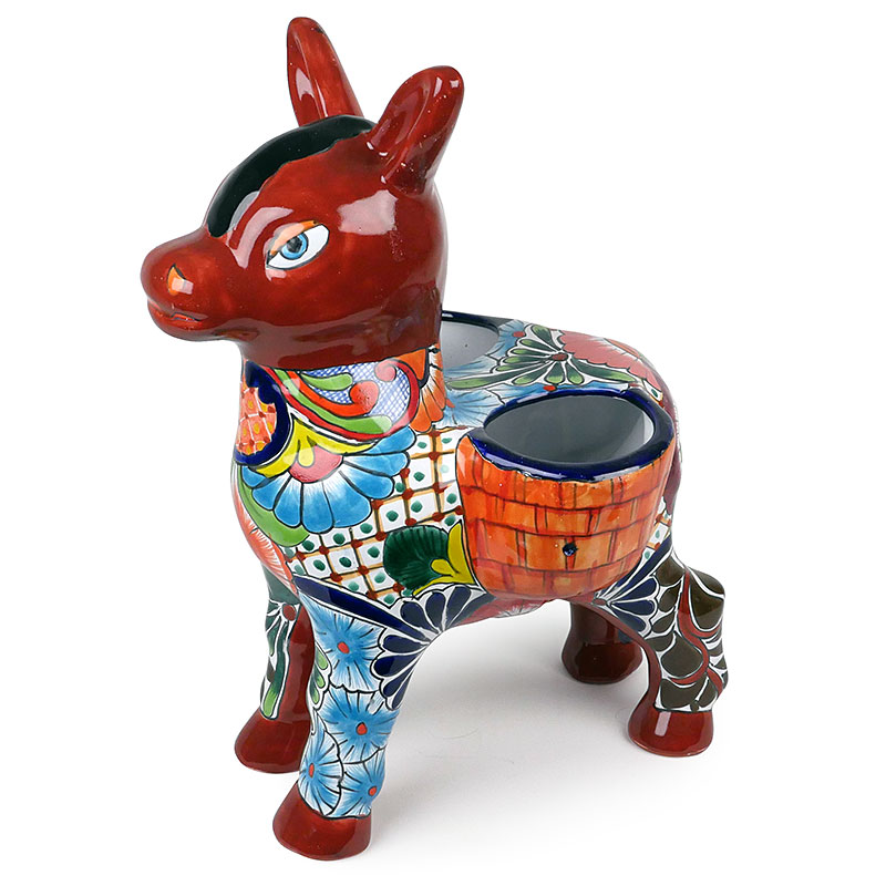 Large Talavera Burro Plant Pot