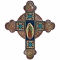 Rosette Tin and Talavera Tile Cross